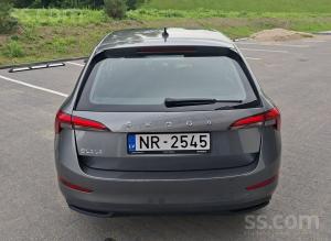 Grey Skoda Scala 2023 in Riga, with an engine capacity of 1.50 L and mileage of 42 thousand km for 16900 €, photo 6 on AUTOMOTO.COM.LV