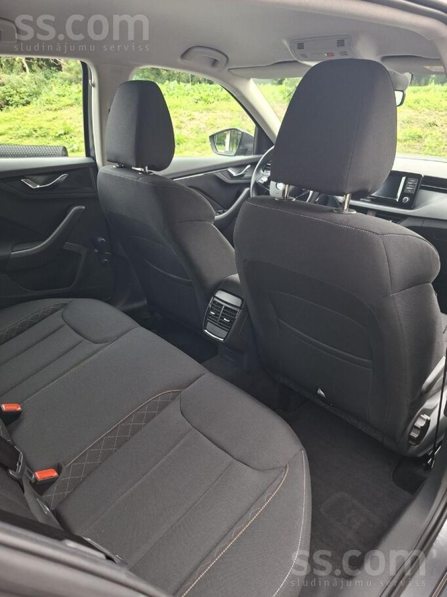 Grey Skoda Scala 2023 in Riga, with an engine capacity of 1.50 L and mileage of 42 thousand km for 16900 €, photo 9 on AUTOMOTO.COM.LV