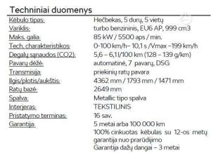 Grey Skoda Scala 2024 in Vilnius, with an engine capacity of 1.00 L and mileage of 45 thousand km for 17500 €, photo 14 on AUTOMOTO.COM.LV