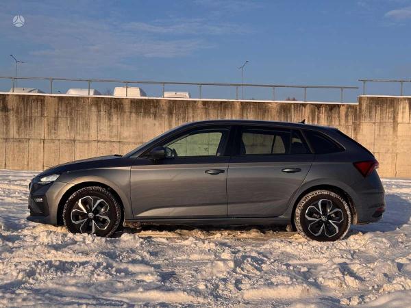 Grey Skoda Scala 2024 in Vilnius, with an engine capacity of 1.00 L and mileage of 55 thousand km for 14500 €, photo 5 on AUTOMOTO.COM.LV
