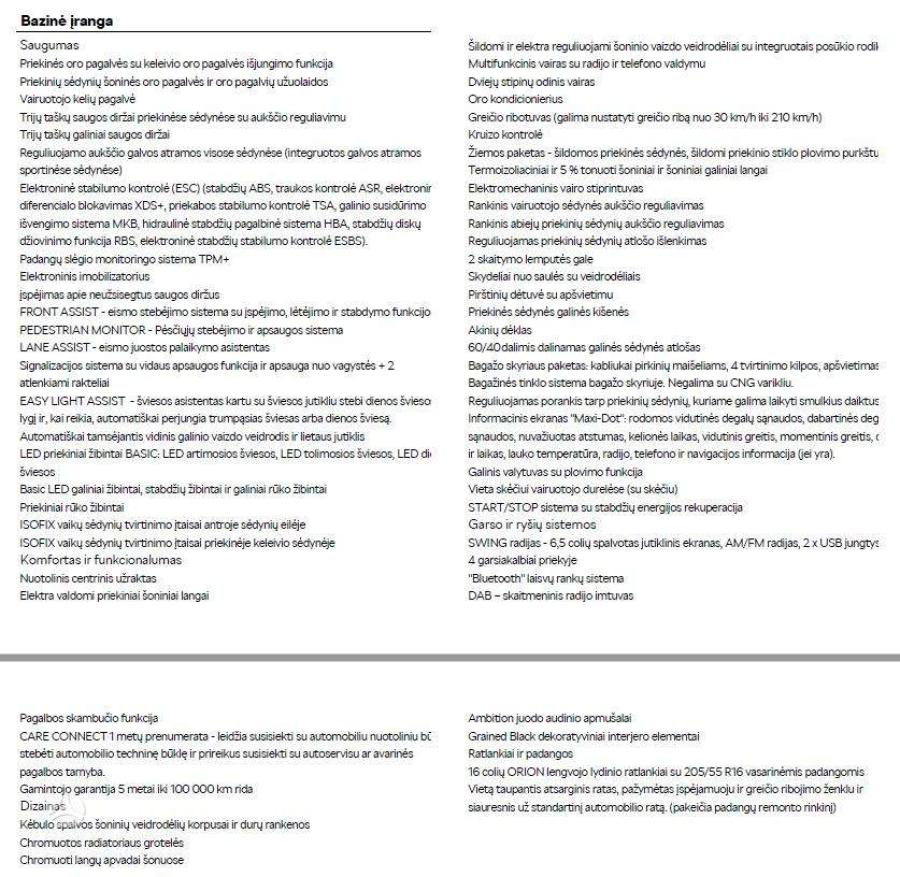 Grey Skoda Scala 2024 in Vilnius, with an engine capacity of 1.00 L and mileage of 55 thousand km for 14500 €, photo 13 on AUTOMOTO.COM.LV
