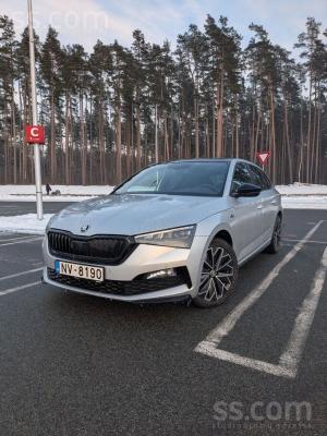 Pelēks Skoda Scala 2024 Rīga, ar dzinēja tilpumu 1.50 L un nobraukumu 20 tūkst. km par 20000 €, foto  vietnē AUTOMOTO.COM.LV