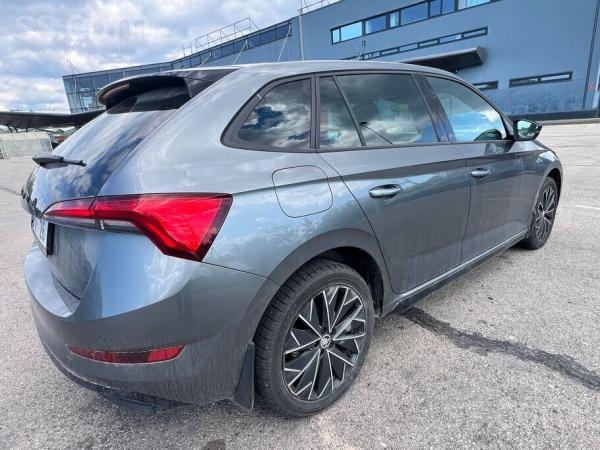 Grey Skoda Scala 2024 in Riga, with an engine capacity of 1.50 L and mileage of 21 thousand km for 22950 €, photo 4 on AUTOMOTO.COM.LV