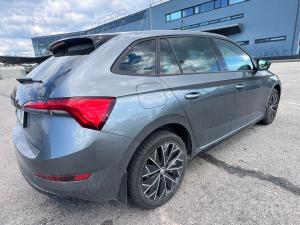 Grey Skoda Scala 2024 in Riga, with an engine capacity of 1.50 L and mileage of 21 thousand km for 22950 €, photo 5 on AUTOMOTO.COM.LV
