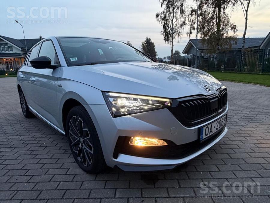 Grey Skoda Scala 2024 in Riga, with an engine capacity of 1.50 L and mileage of 35 thousand km for 26000 €, photo 5 on AUTOMOTO.COM.LV