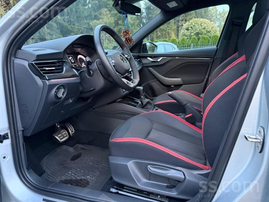 Grey Skoda Scala 2024 in Riga, with an engine capacity of 1.50 L and mileage of 35 thousand km for 26000 €, photo 12 on AUTOMOTO.COM.LV