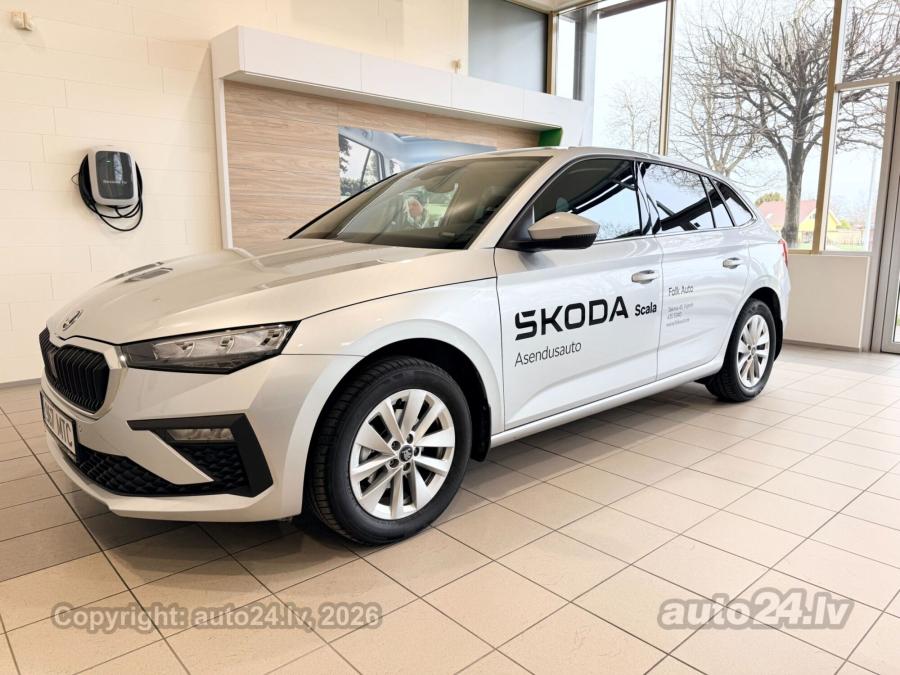 Pelēks Skoda Scala 2025 Viljandi, ar dzinēja tilpumu 1.00 L un nobraukumu 5 tūkst. km par 23500 €, foto 1 vietnē AUTOMOTO.COM.LV