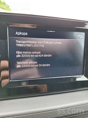 Red Skoda Scala 2019 in Riga, with an engine capacity of 1.60 L and mileage of 81 thousand km for 12300 €, photo 10 on AUTOMOTO.COM.LV