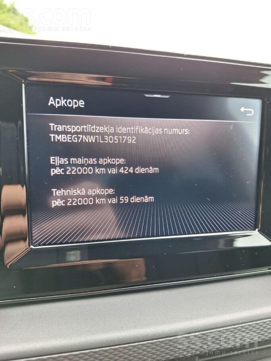Red Skoda Scala 2019 in Riga, with an engine capacity of 1.60 L and mileage of 81 thousand km for 12300 €, photo 10 on AUTOMOTO.COM.LV