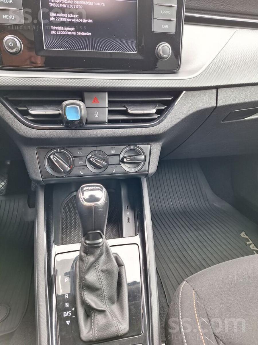 Red Skoda Scala 2019 in Riga, with an engine capacity of 1.60 L and mileage of 81 thousand km for 12300 €, photo 11 on AUTOMOTO.COM.LV