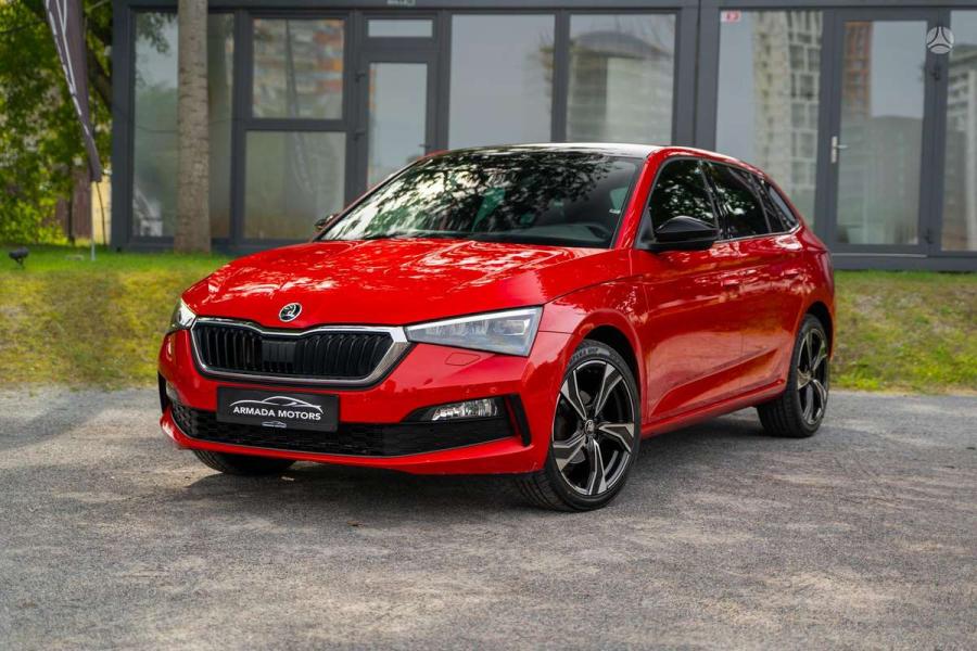 Red Skoda Scala 2019 in Vilnius, with an engine capacity of 1.60 L and mileage of 205 thousand km for 11900 €, photo 8 on AUTOMOTO.COM.LV