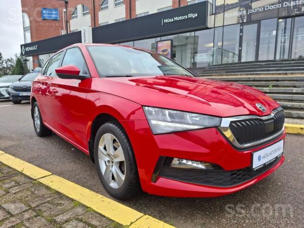 Sarkans Skoda Scala 2020 Rīga, ar dzinēja tilpumu 1.60 L un nobraukumu 110 tūkst. km par 12500 €, foto  vietnē AUTOMOTO.COM.LV