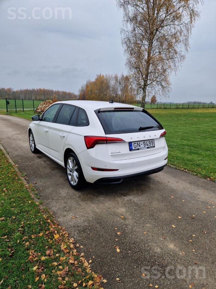 White Skoda Scala 2019 in Bauska, with an engine capacity of 1.60 L and mileage of 239 thousand km for 10490 €, photo 5 on AUTOMOTO.COM.LV