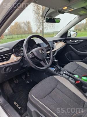 White Skoda Scala 2019 in Bauska, with an engine capacity of 1.60 L and mileage of 239 thousand km for 10490 €, photo 6 on AUTOMOTO.COM.LV