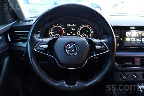 White Skoda Scala 2021 in Riga, with an engine capacity of 1.00 L and mileage of 114 thousand km for 12600 €, photo 11 on AUTOMOTO.COM.LV
