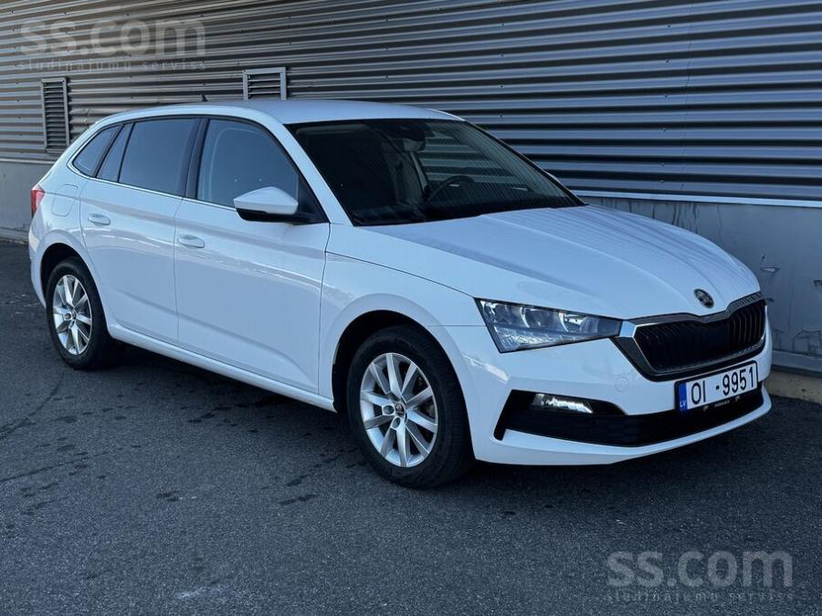 White Skoda Scala 2021 in Riga, with an engine capacity of 1.00 L and mileage of 143 thousand km for 11900 €, photo 8 on AUTOMOTO.COM.LV