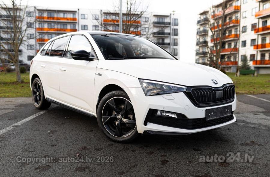 White Skoda Scala 2022 in Tallinn, with an engine capacity of 1.00 L and mileage of 46 thousand km for 17980 €, photo 3 on AUTOMOTO.COM.LV