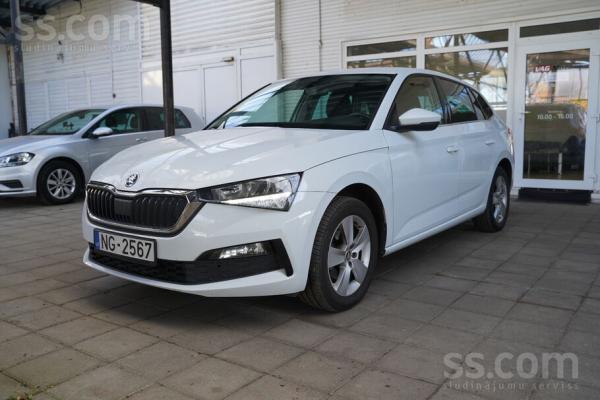 White Skoda Scala 2022 in Riga, with an engine capacity of 1.00 L and mileage of 125 thousand km for 9950 €, photo 3 on AUTOMOTO.COM.LV