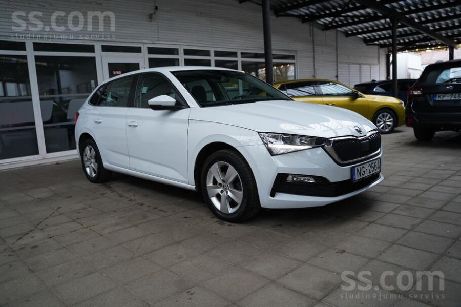 White Skoda Scala 2022 in Riga, with an engine capacity of 1.00 L and mileage of 139 thousand km for 9950 €, photo 6 on AUTOMOTO.COM.LV