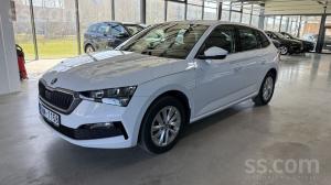 White Skoda Scala 2023 in Riga, with an engine capacity of 1.00 L and mileage of 53 thousand km for 15400 €, photo  on AUTOMOTO.COM.LV