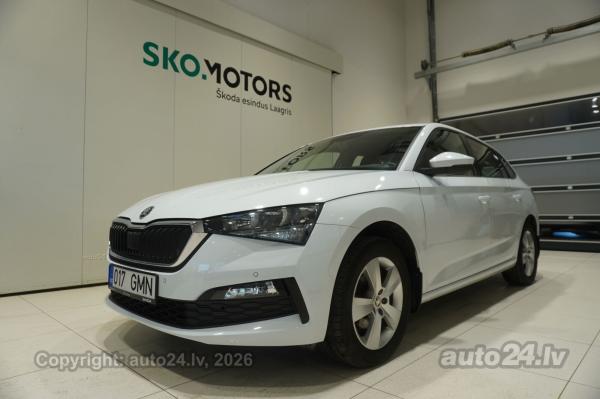 White Skoda Scala 2024 in Tallinn, with an engine capacity of 1.00 L and mileage of 44 thousand km for 18500 €, photo 1 on AUTOMOTO.COM.LV