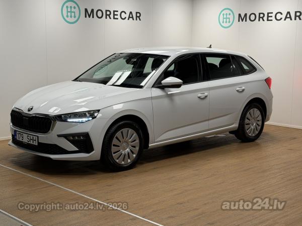 White Skoda Scala 2024 in Tallinn, with an engine capacity of 1.00 L and mileage of 33 thousand km for 18790 €, photo 1 on AUTOMOTO.COM.LV