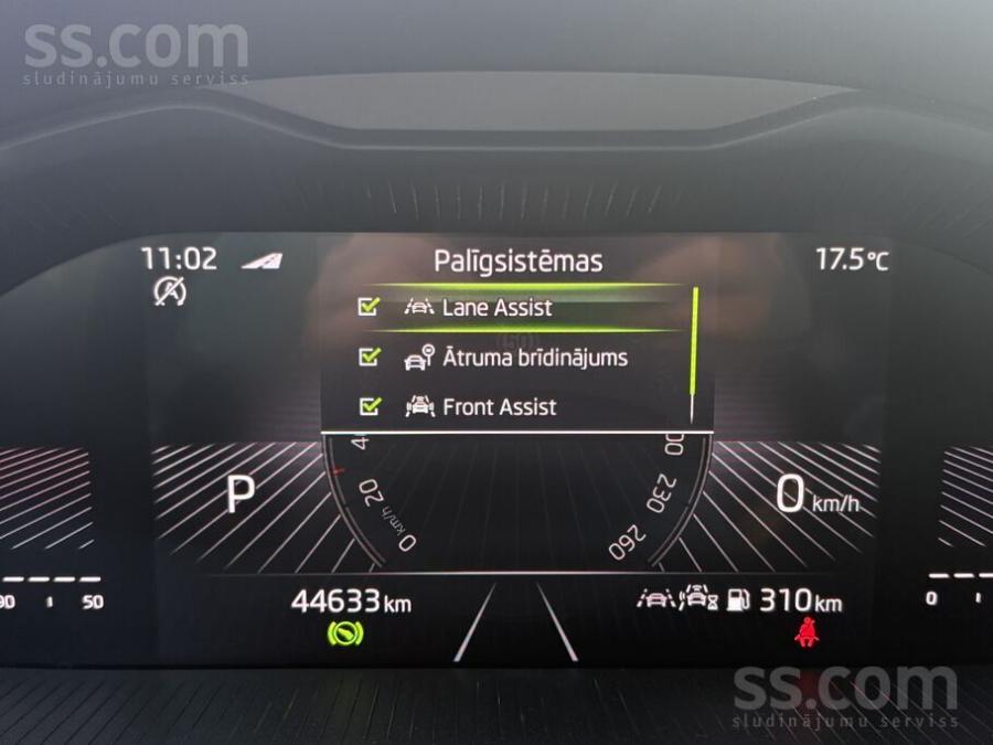 White Skoda Scala 2024 in Riga, with an engine capacity of 1.00 L and mileage of 45 thousand km for 20500 €, photo 18 on AUTOMOTO.COM.LV