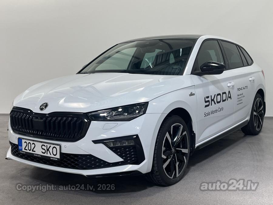 Balts Skoda Scala 2025 Tallina, ar dzinēja tilpumu 1.00 L un nobraukumu 7 tūkst. km par 23900 €, foto 1 vietnē AUTOMOTO.COM.LV