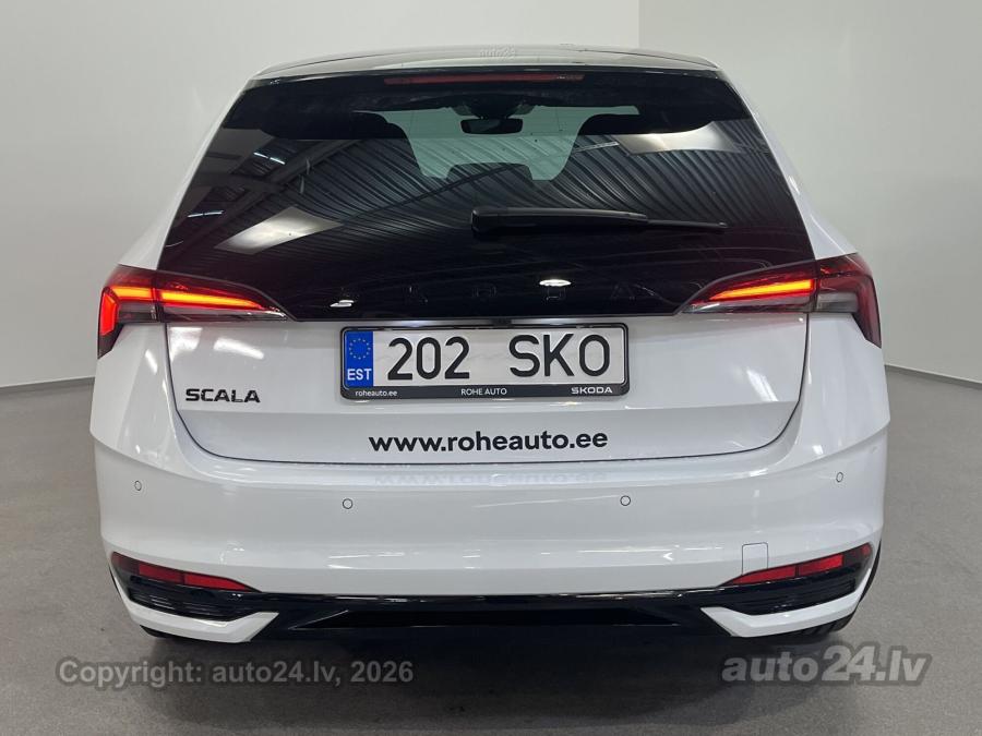 Balts Skoda Scala 2025 Tallina, ar dzinēja tilpumu 1.00 L un nobraukumu 7 tūkst. km par 23900 €, foto 6 vietnē AUTOMOTO.COM.LV