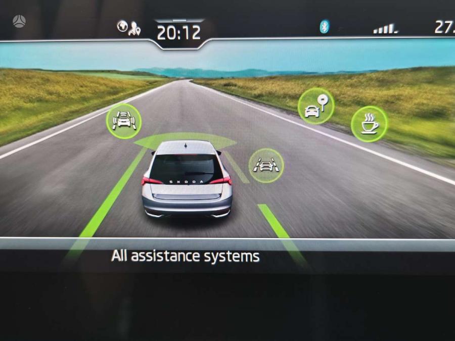 Balts Skoda Scala 2025 Klaipėda, ar dzinēja tilpumu 1.00 L un nobraukumu 1 tūkst. km par 22000 €, foto 12 vietnē AUTOMOTO.COM.LV