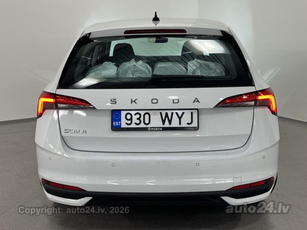White Skoda Scala 2025 in Tallinn, with an engine capacity of 1.00 L and mileage of 29 thousand km for 19900 €, photo 6 on AUTOMOTO.COM.LV