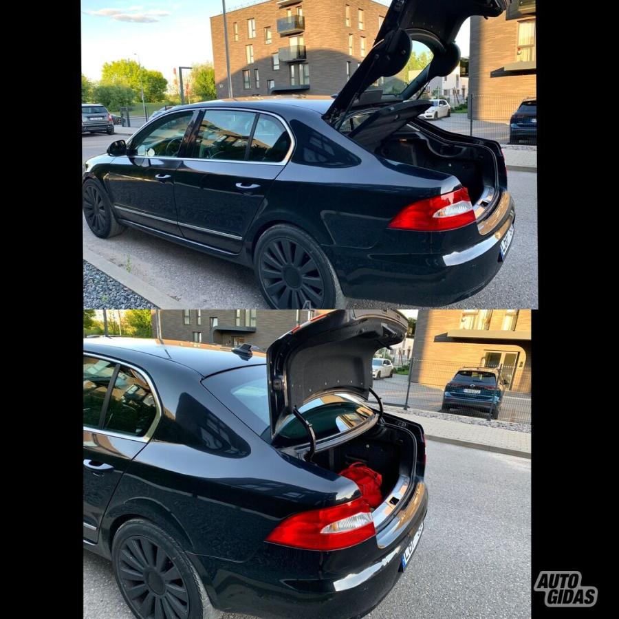 Black Skoda SuperB 2009 in Kaunas, with an engine capacity of 2.00 L and mileage of 341 thousand km for 2800 €, photo 18 on AUTOMOTO.COM.LV