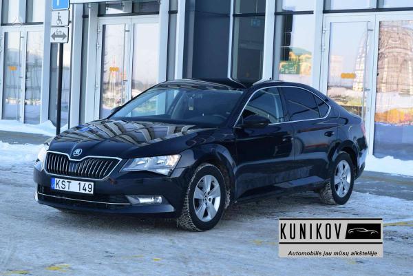 Black Skoda SuperB 2015 in Vilnius, with an engine capacity of 1.97 L and mileage of 286 thousand km for 10000 €, photo 1 on AUTOMOTO.COM.LV