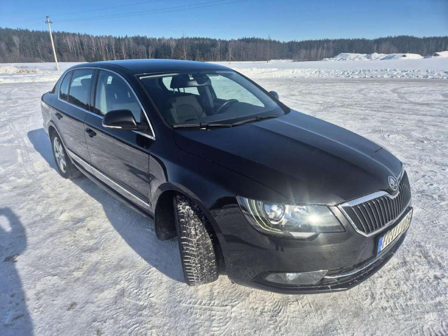Black Skoda SuperB 2015 in Vilnius, with an engine capacity of 1.80 L and mileage of 98 thousand km for 8200 €, photo 3 on AUTOMOTO.COM.LV