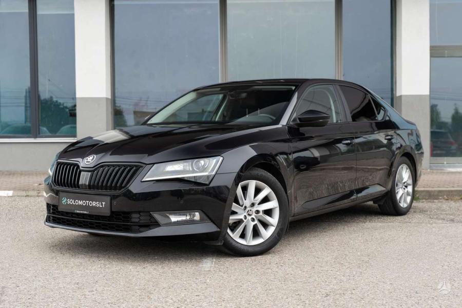 Black Skoda SuperB 2016 in Vilnius, with an engine capacity of 1.80 L and mileage of 190 thousand km for 13550 €, photo 7 on AUTOMOTO.COM.LV