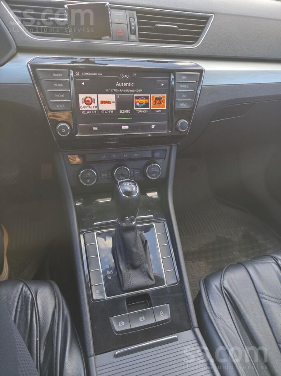 Melns Skoda SuperB 2016 Rīga, ar dzinēja tilpumu 2.00 L un nobraukumu 278 tūkst. km par 9500 €, foto 6 vietnē AUTOMOTO.COM.LV