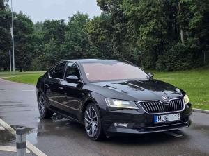 Melns Skoda SuperB 2018 Kretinga, ar dzinēja tilpumu 1.97 L un nobraukumu 345 tūkst. km par 14800 €, foto  vietnē AUTOMOTO.COM.LV