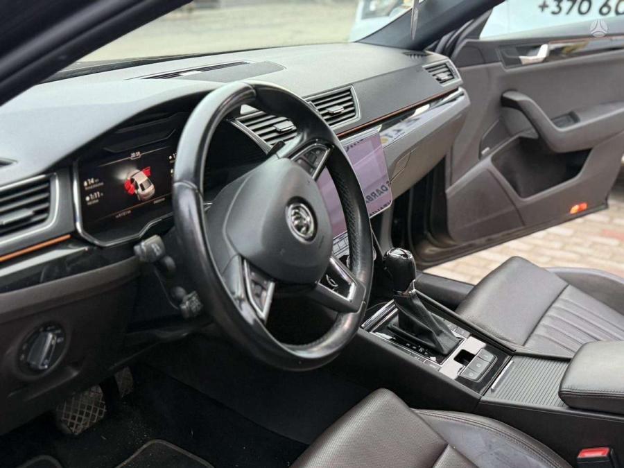 Melns Skoda SuperB 2018 Kretinga, ar dzinēja tilpumu 1.97 L un nobraukumu 345 tūkst. km par 14800 €, foto 15 vietnē AUTOMOTO.COM.LV