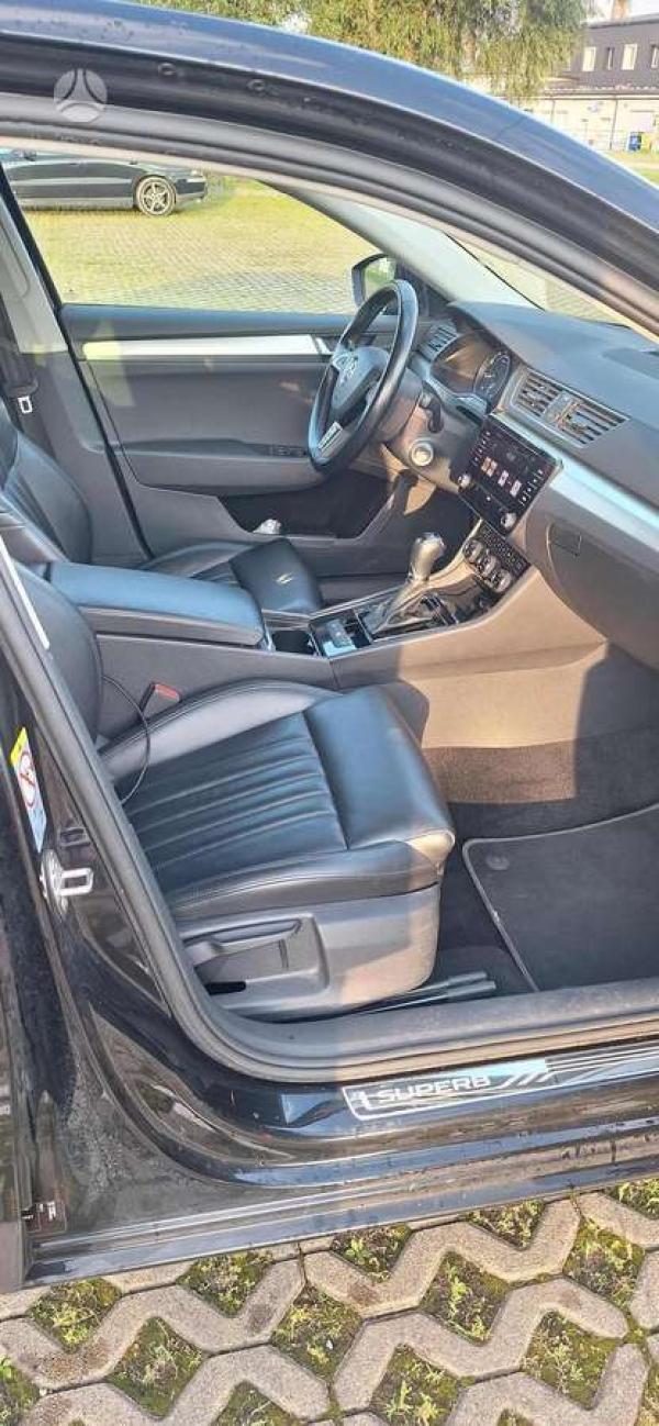 Black Skoda SuperB 2018 in Kaunas, with an engine capacity of 1.80 L and mileage of 189 thousand km for 14500 €, photo 9 on AUTOMOTO.COM.LV
