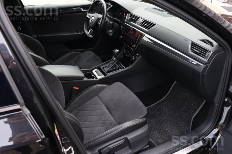 Black Skoda SuperB 2019 in Valmiera, with an engine capacity of 2.00 L and mileage of 140 thousand km for 21800 €, photo 6 on AUTOMOTO.COM.LV