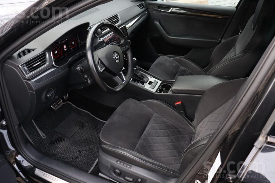 Black Skoda SuperB 2019 in Valmiera, with an engine capacity of 2.00 L and mileage of 140 thousand km for 21800 €, photo 10 on AUTOMOTO.COM.LV