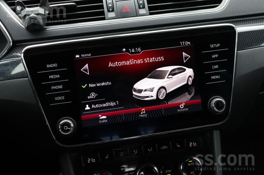 Black Skoda SuperB 2019 in Valmiera, with an engine capacity of 2.00 L and mileage of 140 thousand km for 21800 €, photo 27 on AUTOMOTO.COM.LV