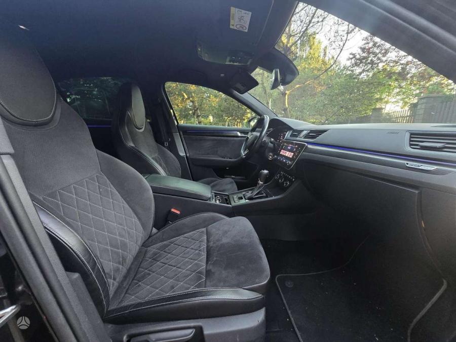 Black Skoda SuperB 2021 in Kaunas, with an engine capacity of 1.97 L and mileage of 260 thousand km for 16300 €, photo 14 on AUTOMOTO.COM.LV