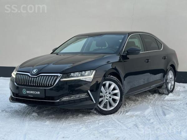 Black Skoda SuperB 2022 in Riga, with an engine capacity of 1.40 L and mileage of 77 thousand km for 19950 €, photo 1 on AUTOMOTO.COM.LV