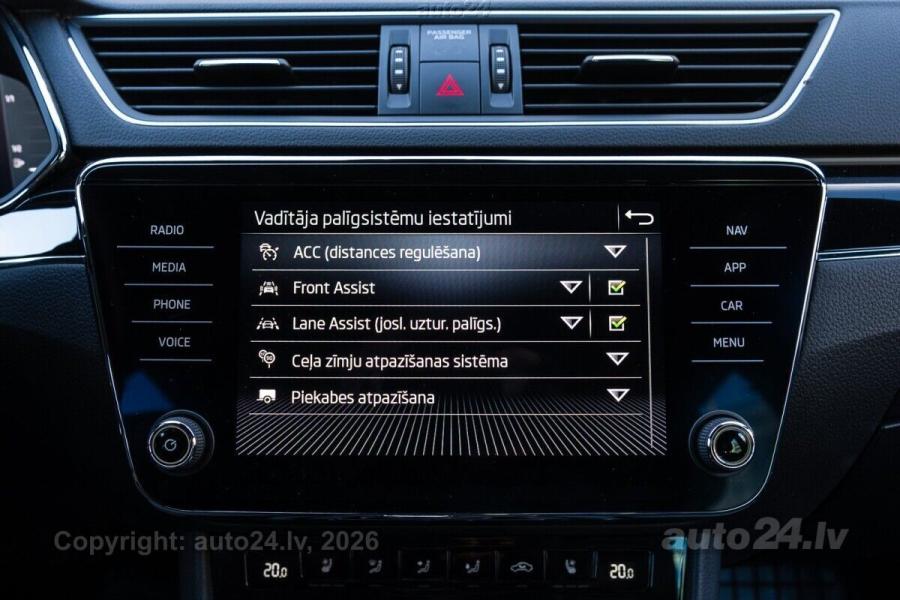 Черный Шкода Суперб 2022 в Рига, объемом двигателя 2.00 л и пробегом 137 тыс. км за 25569 €, фото 11 на AUTOMOTO.COM.LV