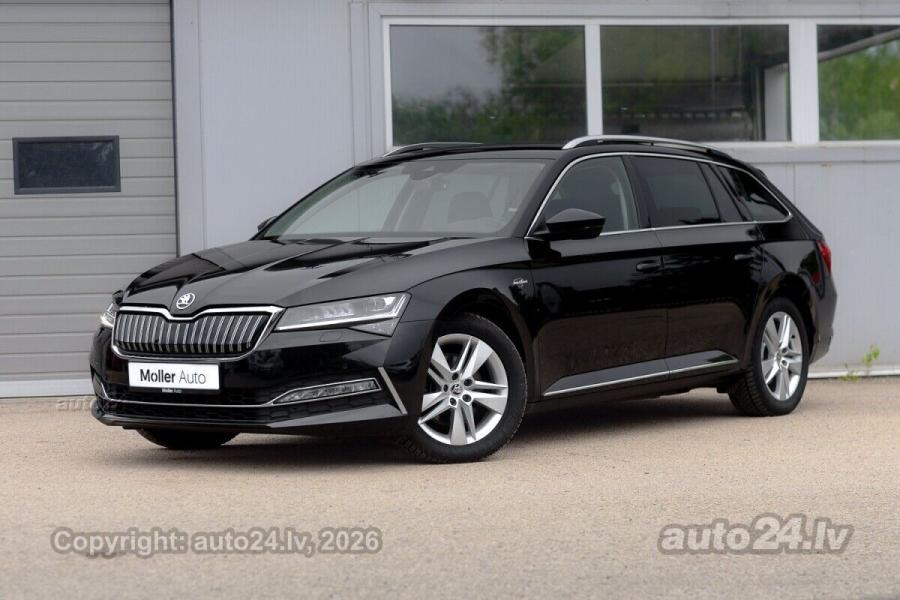 Black Skoda SuperB 2022 in Jelgava, with an engine capacity of 1.40 L and mileage of 123 thousand km for 24851 €, photo 3 on AUTOMOTO.COM.LV