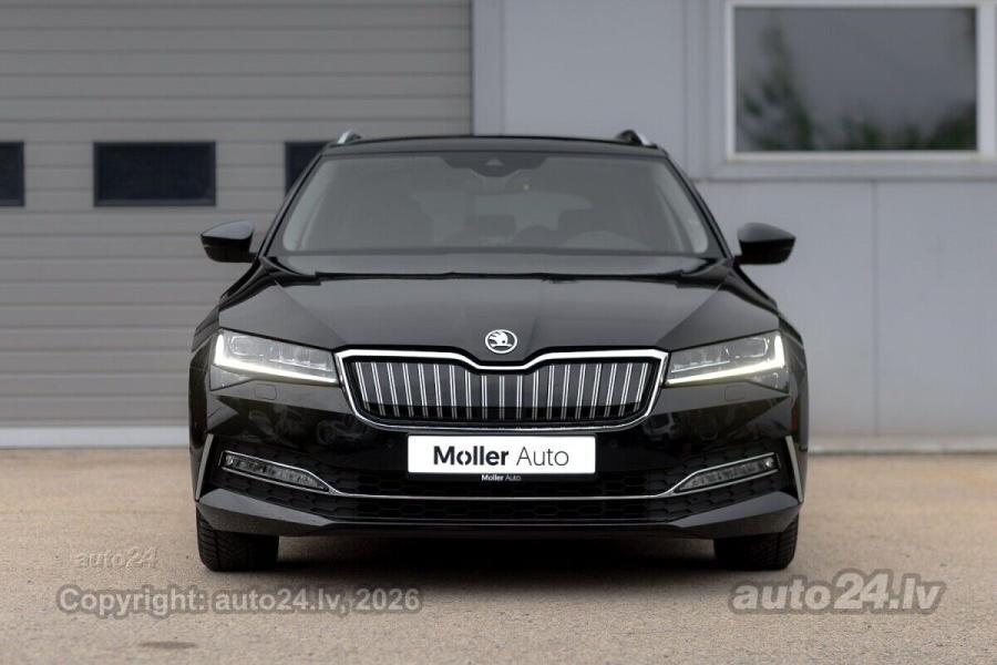 Black Skoda SuperB 2022 in Jelgava, with an engine capacity of 1.40 L and mileage of 123 thousand km for 24851 €, photo 4 on AUTOMOTO.COM.LV