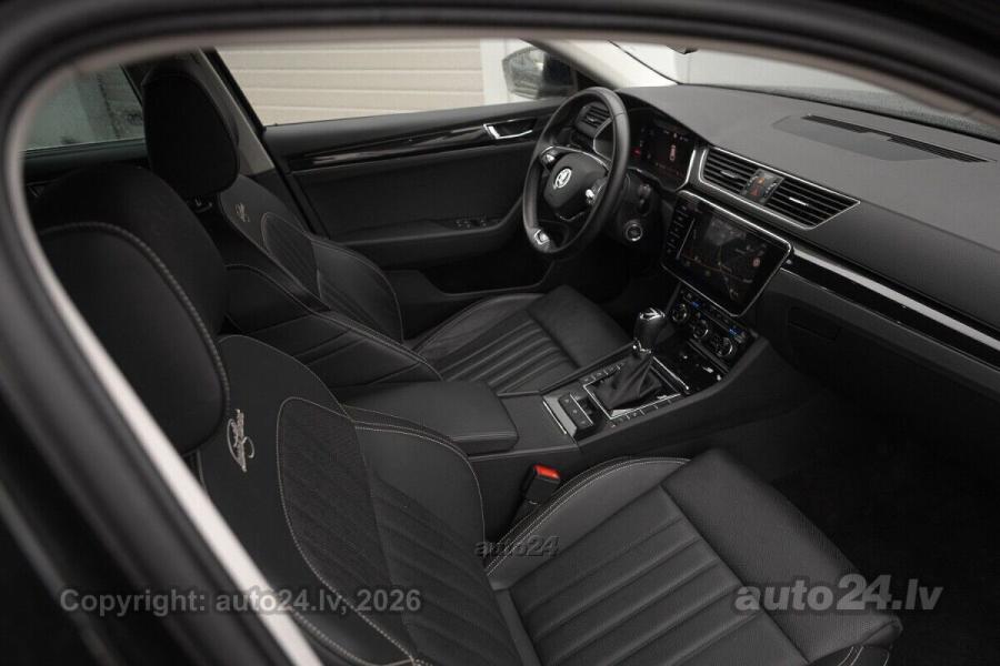 Black Skoda SuperB 2022 in Jelgava, with an engine capacity of 1.40 L and mileage of 123 thousand km for 24851 €, photo 9 on AUTOMOTO.COM.LV