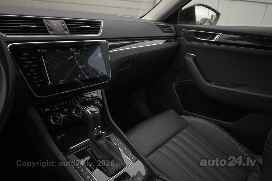 Black Skoda SuperB 2022 in Jelgava, with an engine capacity of 1.40 L and mileage of 123 thousand km for 24851 €, photo 15 on AUTOMOTO.COM.LV