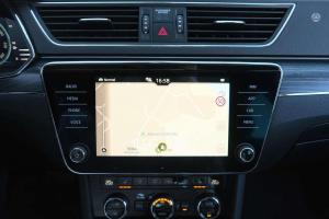 Black Skoda SuperB 2023 in Vilnius, with an engine capacity of 1.97 L and mileage of 55 thousand km for 26950 €, photo 14 on AUTOMOTO.COM.LV